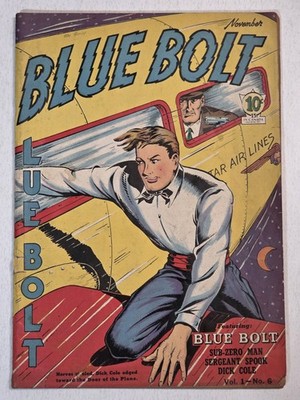 Blue Bolt Vol 1 #6 G/VG Jack Kirby, Joe Simon story 1940 PreCode Golden ...
