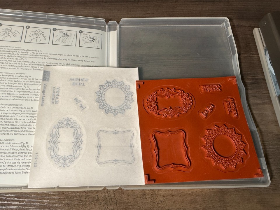 Stampin Up Stamp Set Tagtastic, Vintage Labels & Pretty Labels Punch | eBay