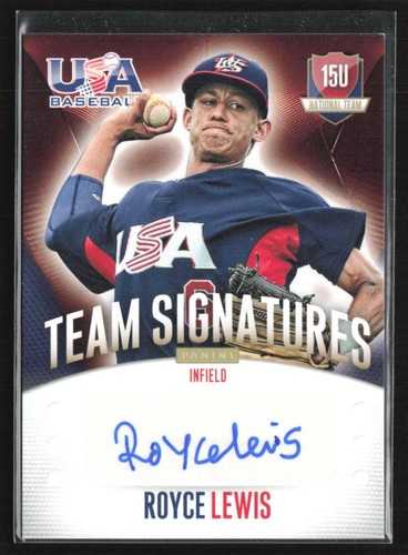 Royce Lewis 2014 Panini USA Team Signatures Auto /299 #51 USA | eBay