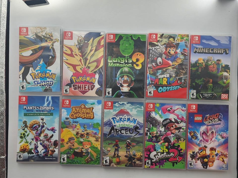 Nintendo switch Game Cases Only! Lot Of 10 OEM Cases Only - No Games | eBay