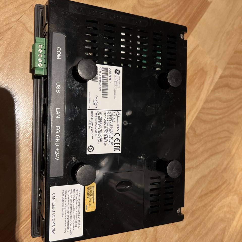 GE QuickPanel + 6" HMI Operator Interface IC755CSS06RDA-AM 30 Days ...