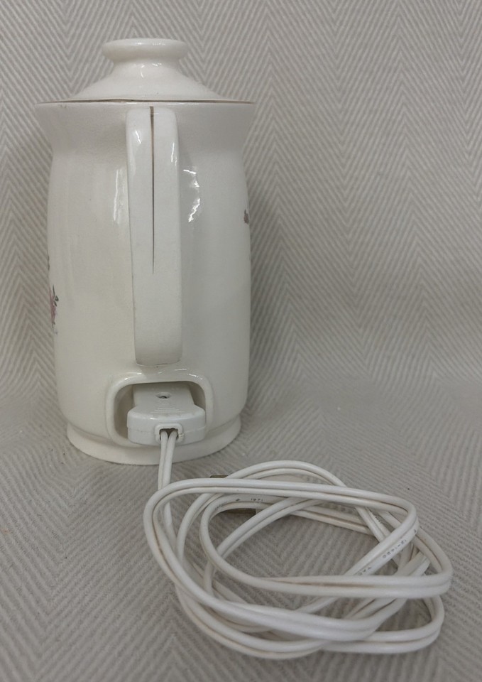 Vintage Ceramic Electric Kettle Design Teapot With Cord-Moss Rose ...