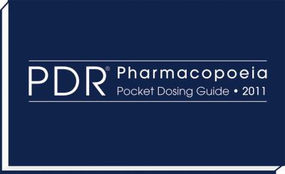 PDR Pharmacopoeia Pocket Dosing Guide 2011 by PDR Staff (2010, Trade ...