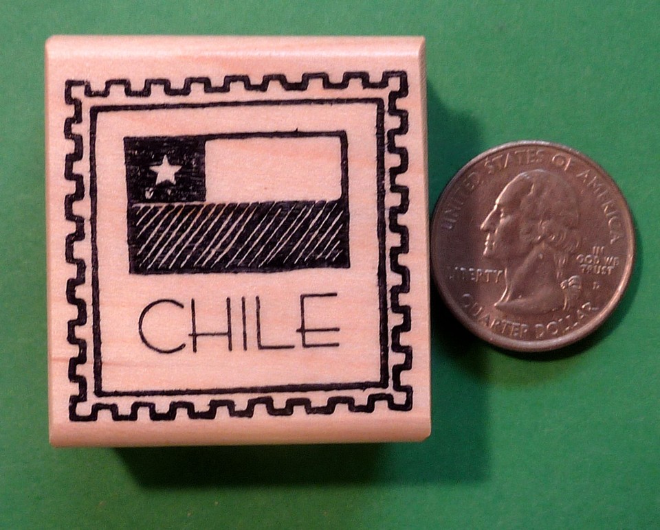 Country and Continent Passport Stamp Frame Rubber Stamps, wood mtd ...