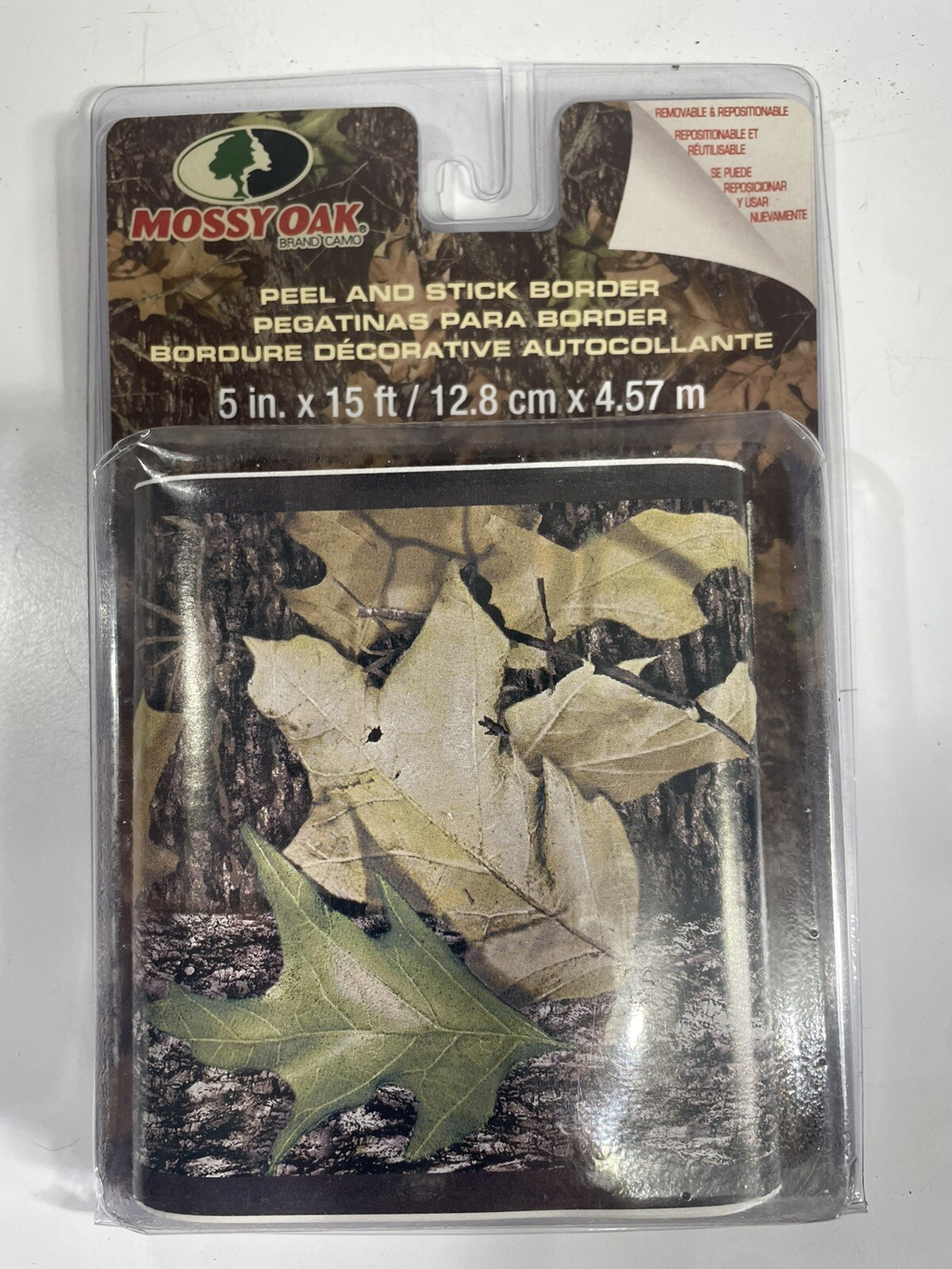 Mossy Oak Leaf Camouflage Wall Border Hunting Camo Cabin Peel & Stick ...
