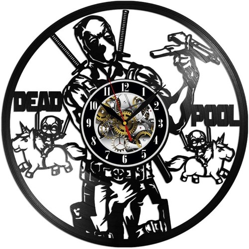 Deadpool Vinyl Wall Clock - Retro Decor - Unique Home Accent - Perfect ...