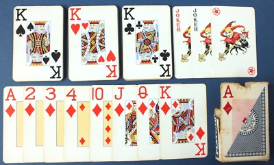 VINTAGE PLATNIK CITY Nr.1400 LARGE INDEX PLAYING CARDS. Blue. | eBay UK
