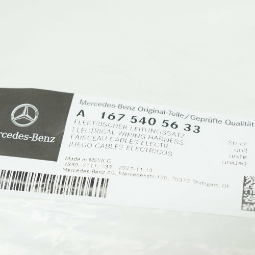 NEW MERCEDES-BENZ GLE W167 FRONT PARKING AID WIRING HARNESS A1675405633 ...