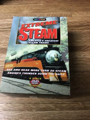QUESTAR 6 DISCs DVD 12 Hours EXTREME STEAM America's Great Steam Trains ...