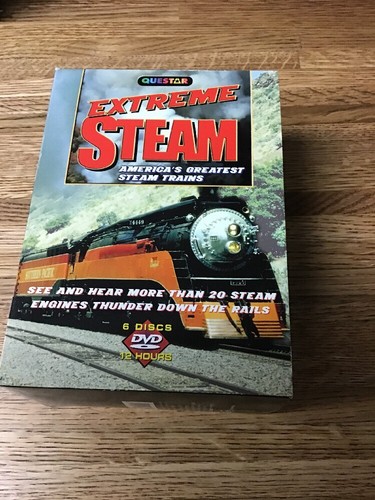 QUESTAR 6 DISCs DVD 12 Hours EXTREME STEAM America's Great Steam Trains ...