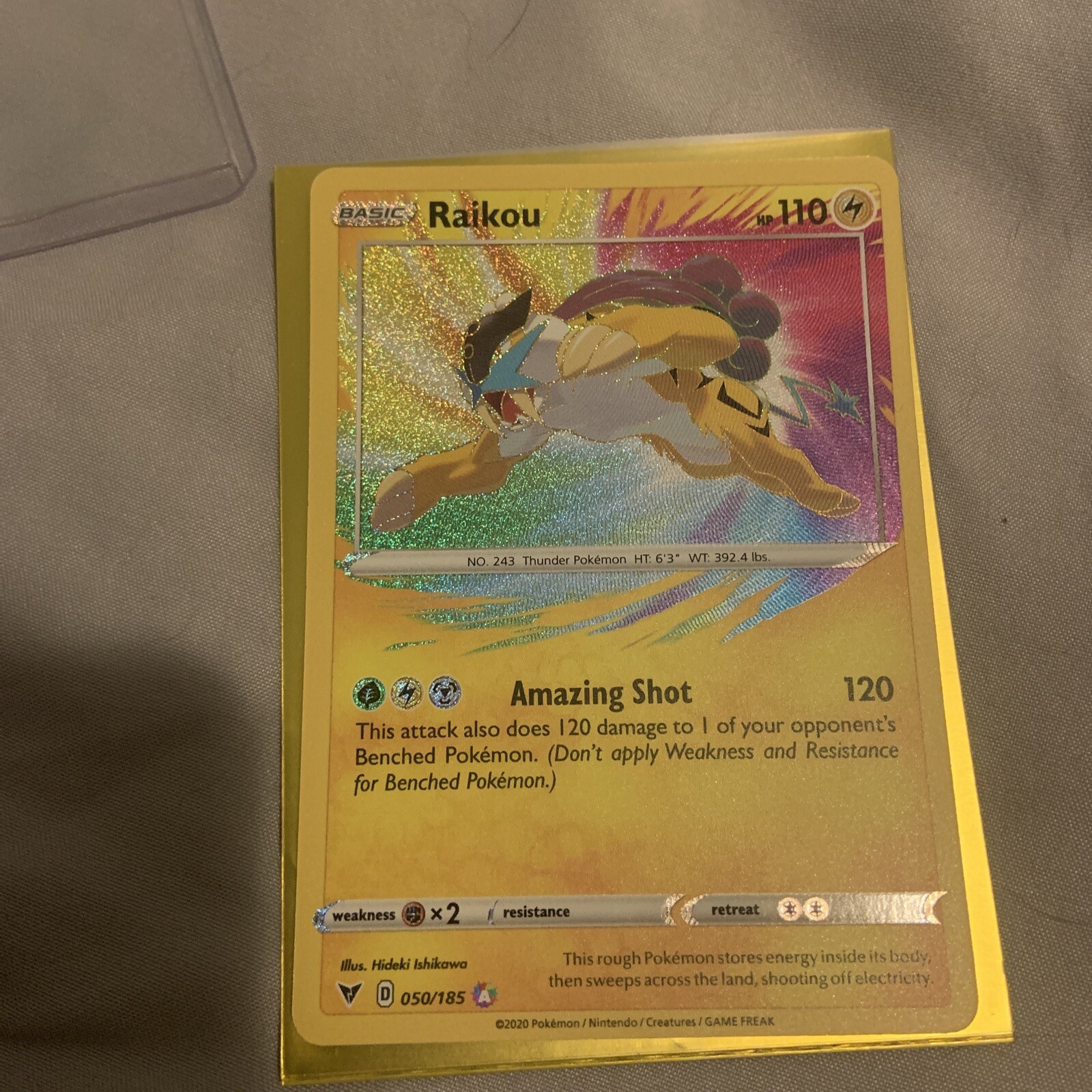 Pokémon TCG Raikou Vivid Voltage 050/185 Holo Amazing Rare | eBay