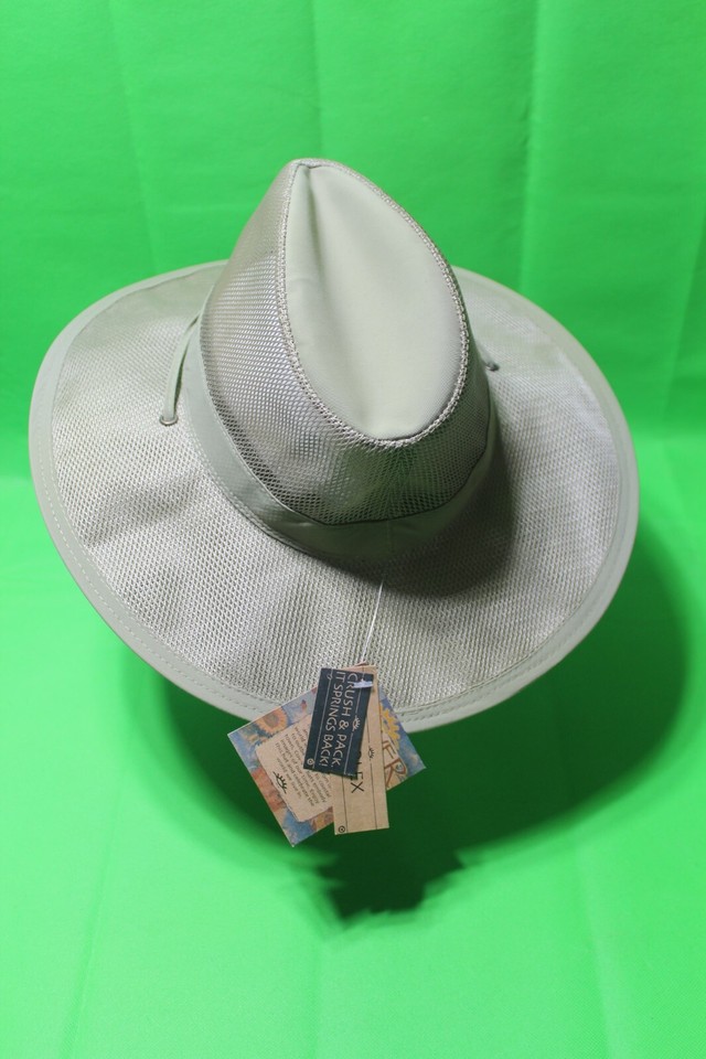 CoV-Ver Hat Safari Style Hat with Chin Cord Size Small crush and pack ...
