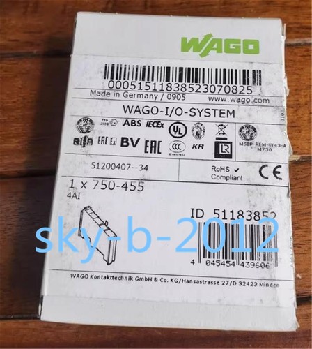 1 PCS NEW IN BOX Wago 4 bit analog input PLC module 750-455 | eBay