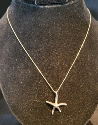 Sterling Silver 925 Italy Chain w/Starfish Pendant Marked A 825 | eBay