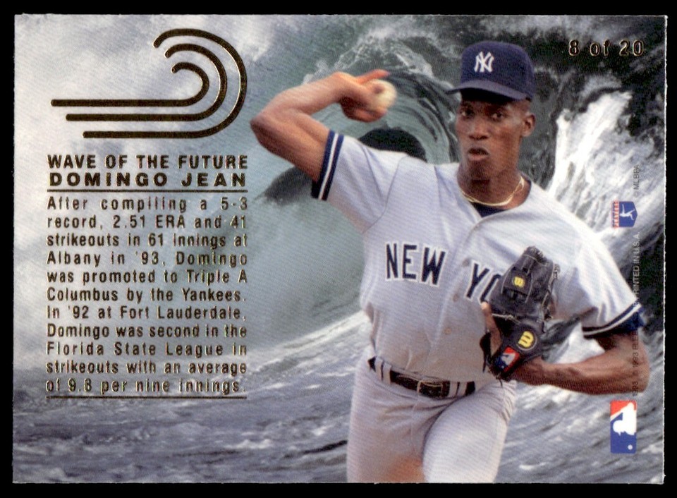 1993 Flair Wave of the Future Domingo Jean New York Yankees #8 | eBay