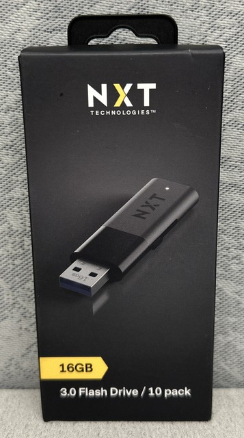 NXT Technologies USB 3.0 Flash Drive 16 GB Black 10/pack 24399050 for ...