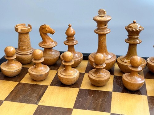 Chess set vintage Roly-poly chess Germany chess set vintage 1800s ...