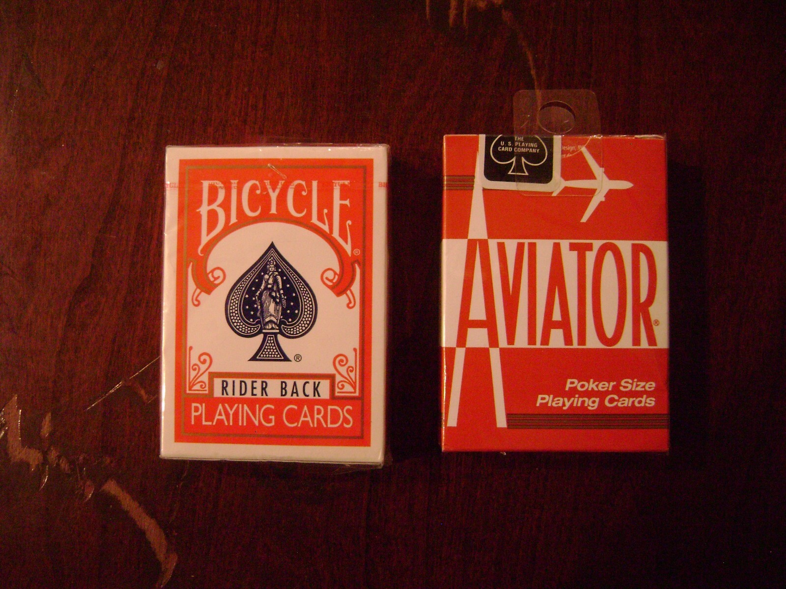 Bicycle & Aviator Playing Cards Red New one pack of each both sealed | eBay