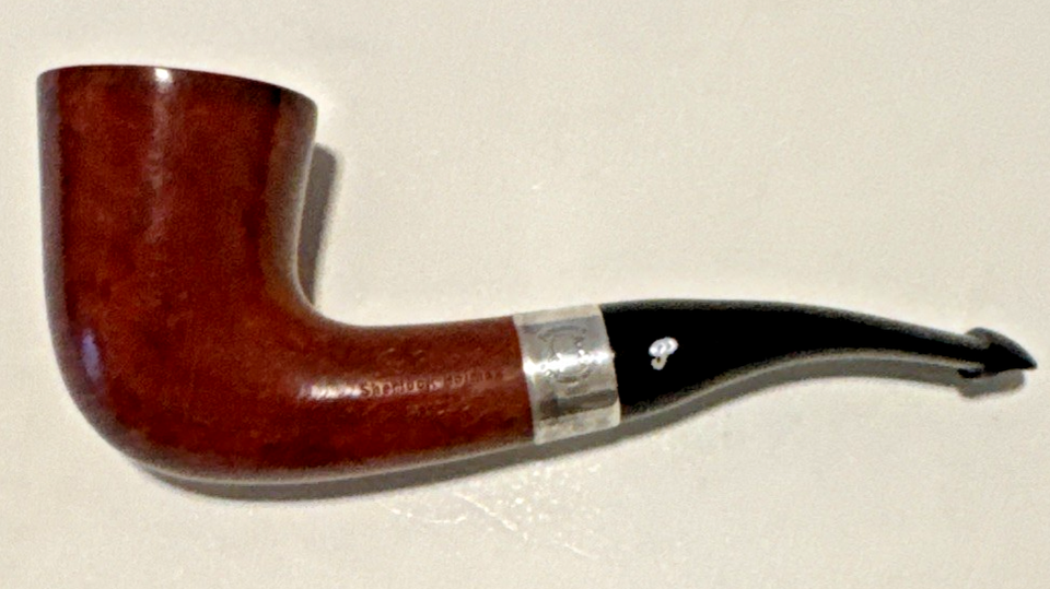 Peterson Sherlock Holmes Pipe Smooth “MYCROFT” Silver Mounted New K ...