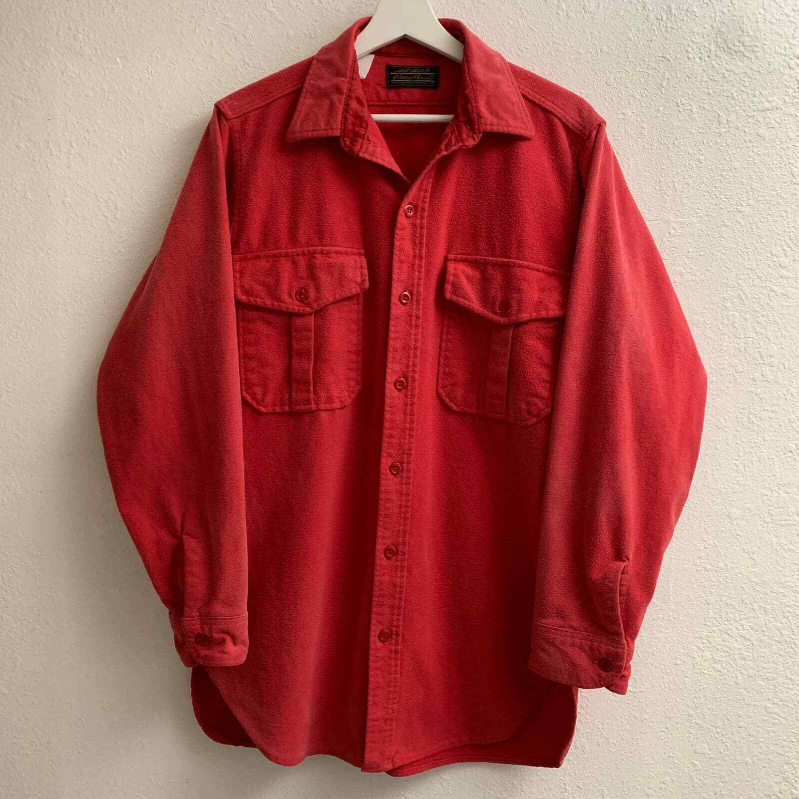Vintage Eddie Bauer USA Sun Faded Heavy Distressed Ch… - Gem