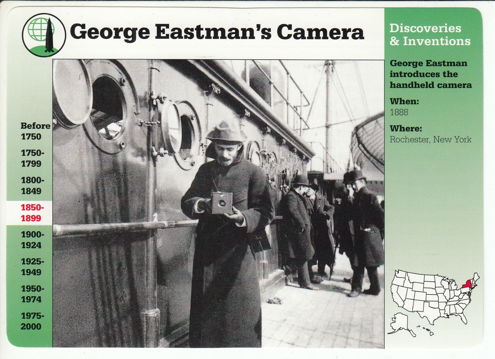 GEORGE EASTMAN'S CAMERA Invention Inventor Kodak GROLIER STORY OF ...