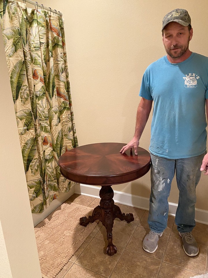 fabulous antique thomas day mahogany tilt top table, great acanthus ...