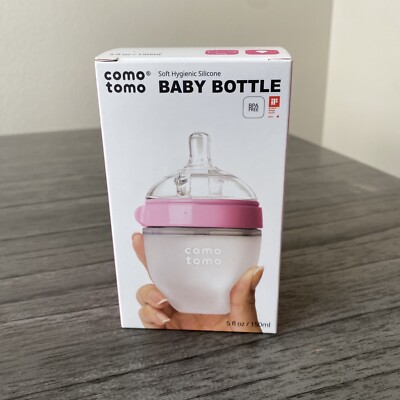 Como tomo Soft Hygienic Silicone Pink Baby Bottle BPA Free~5fl oz~NIP ...