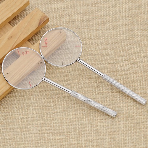 New 0.25/0.5 Round Optical Trial Cross Cylinder Lens Diopters Optometry ...