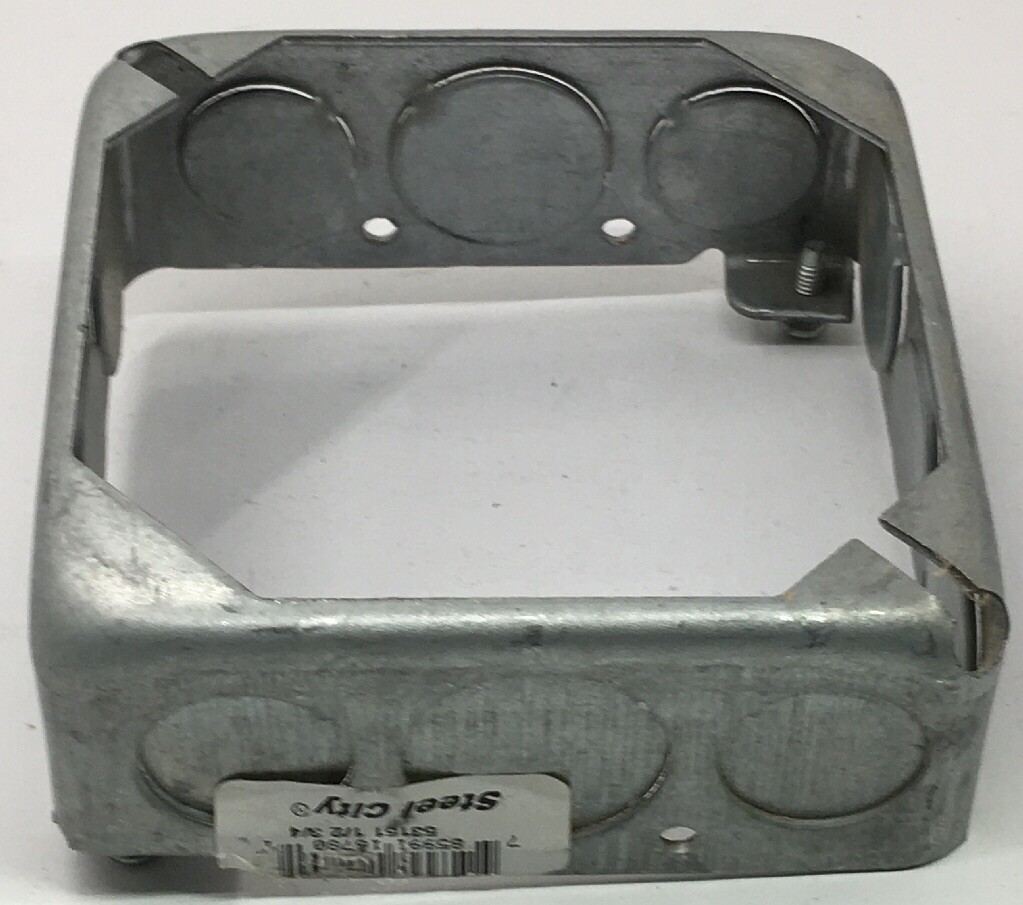531511/23/4 STEEL-CITY 4-INCH PRE-GALVANIZED STEEL SQUARE BOX EXTENSION ...