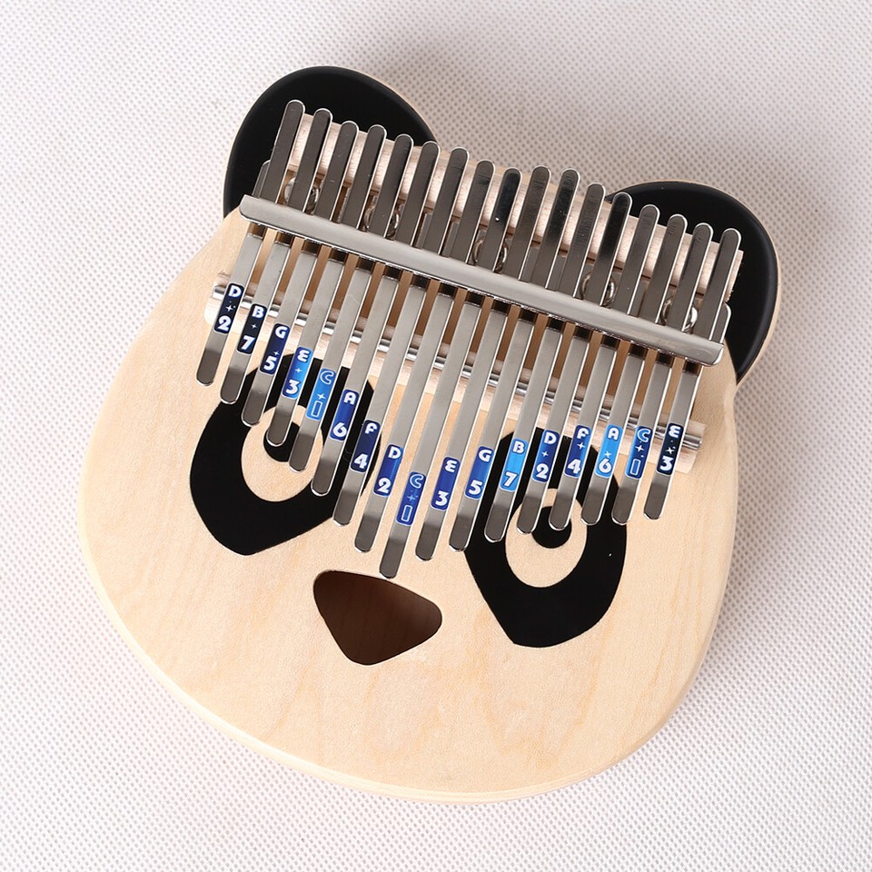 17 Key Kalimba Mbira DIY Parts Set Thumb Piano Shrapnel Tuning Hammer ...