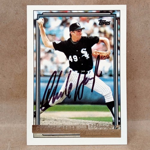 1992 Topps Gold #191 Charlie Hough SIGNED Autograph Chicago White Sox ...