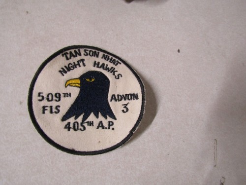 MILITARY PATCH SEW ON OLD VIETNAM ERA TAN SON NHAT NIGHT HAWKS 509TH ...