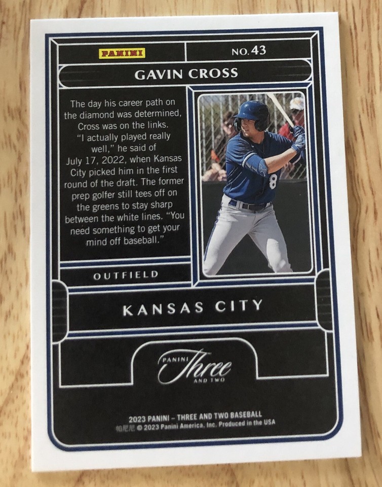 2023 Gavin Cross /32 Panini Three and Two - #43 Rookie Kansas City ...