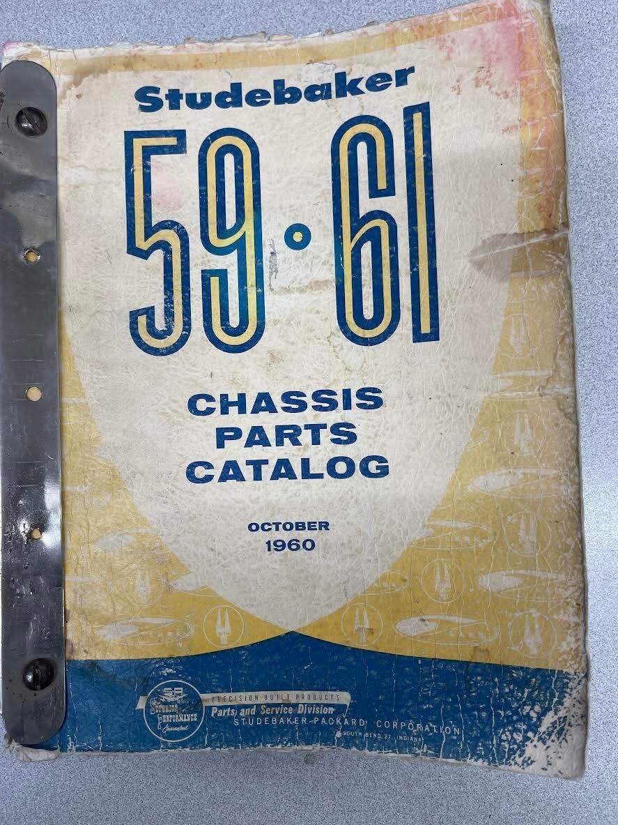 1959 1960 1961 Studebaker Chassis Parts Book Catalog Lark Hawk OEM | eBay