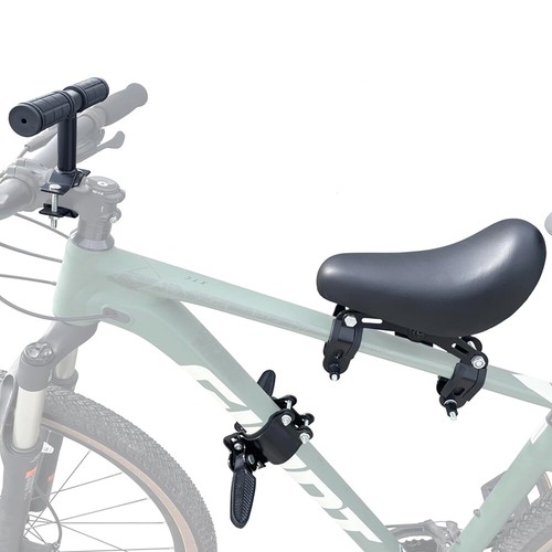 Bike Child Saddle Front Mounted Children Kid Seat Handlebar Foot Board ...