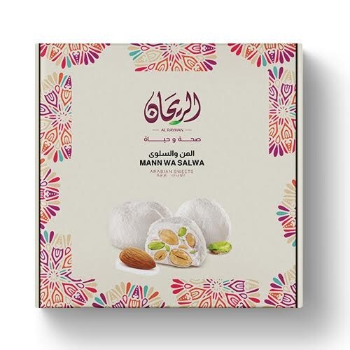 Al Rayhan MANN WA SALWA Arabian Sweets 500g = 17.636oz المن و السلوى من ...
