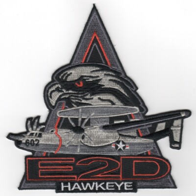 5.4" USN NAVY E-2D HAWKEYE TRIANGLE BLACK MILITARY EMBROIDERED PATCH | eBay