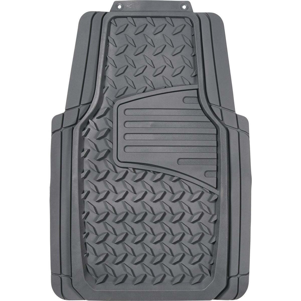 Maxi Trac 4x4 Grey Rubber Diamond Plate Car Front Floor Mats Pair ...