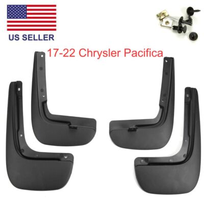 4 Pcs Set Front & Rear Fender Splash Guard Mud Flap For 17-22 Chrysler ...