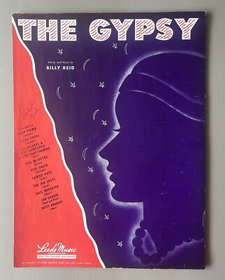 The Gypsy by Billy Reid, 1946 Vintage Sheet Music | eBay