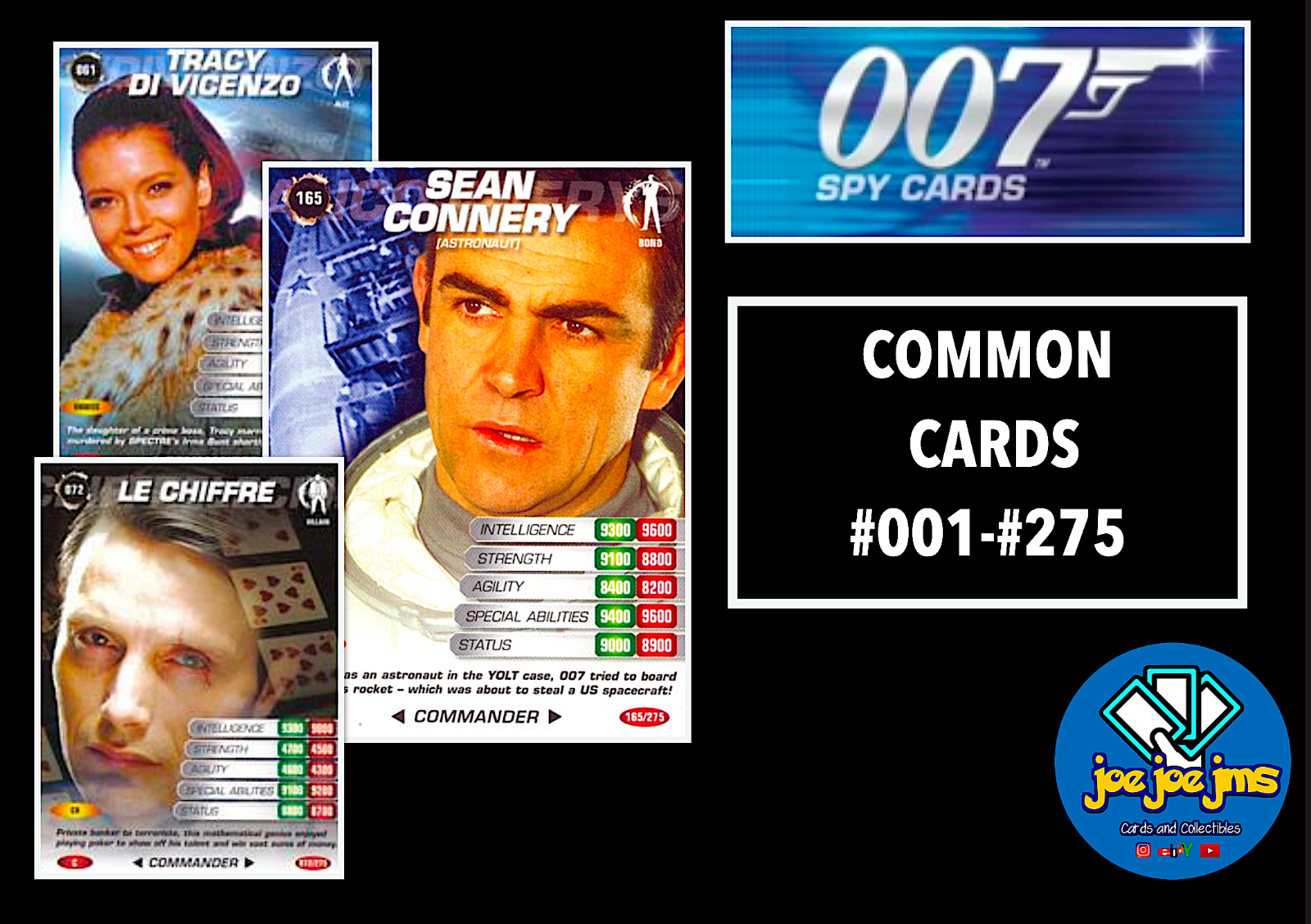 James Bond 007 Spy Cards - COMMANDER COMMON SINGLES - Restocked (2008 ...