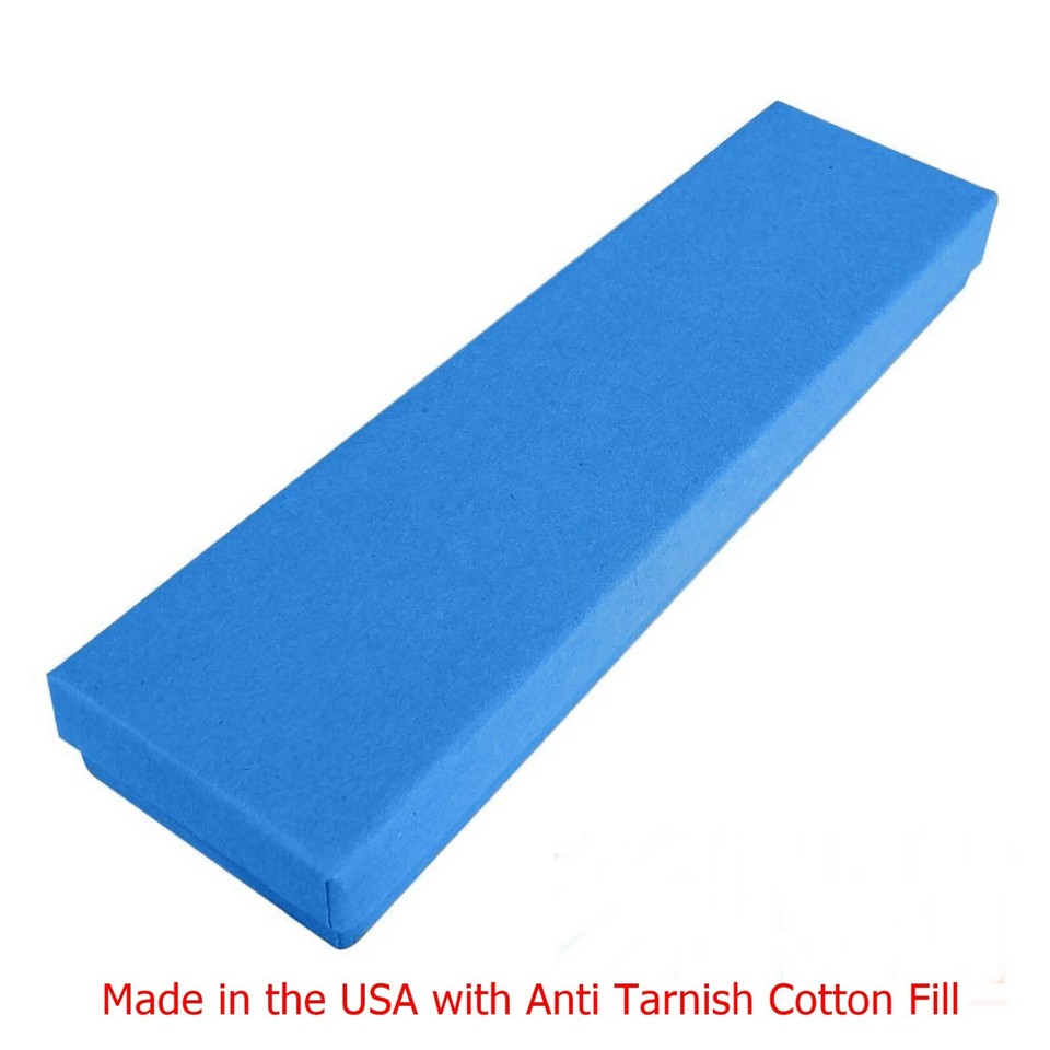 Cobalt Blue Cotton Fill Jewelry Gift Boxes Cardboard Supplies Display ...