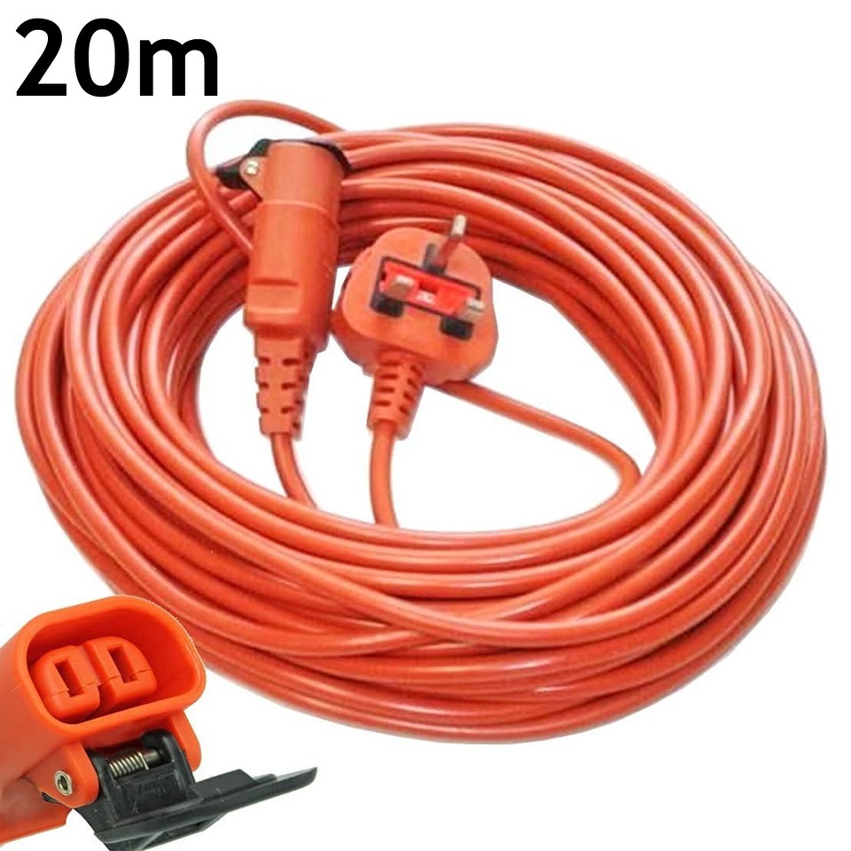 Cable for FLYMO Lawnmower Trimmer Mains Power Cable Lead Plug 15 20 25 ...