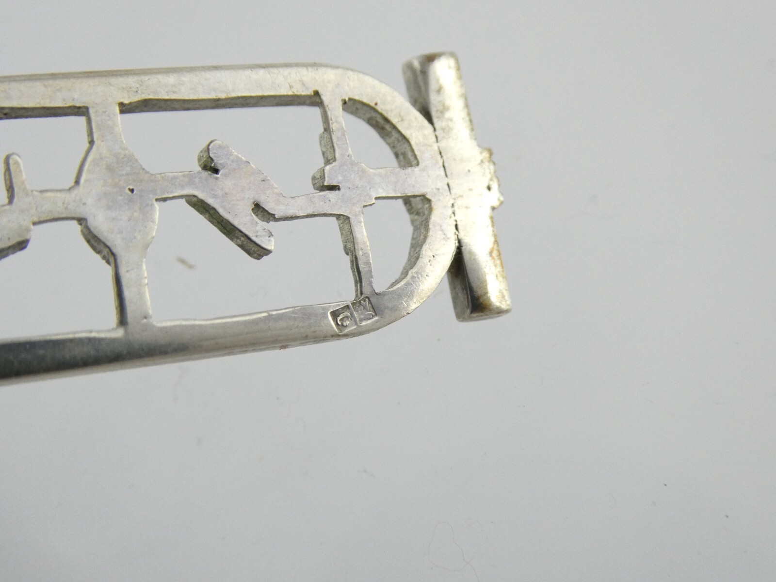 Vintage Sterling Silver Egyptian Assay Mark Cartouche… - Gem