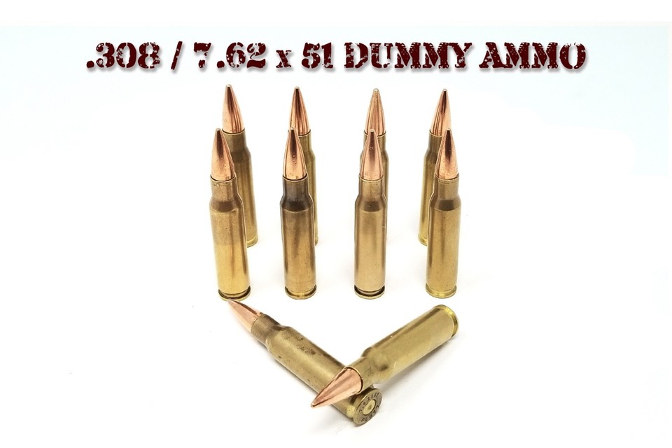 Decorative Dummy Ammo Bullets Rounds Prop Replicas - Various Calibers ...