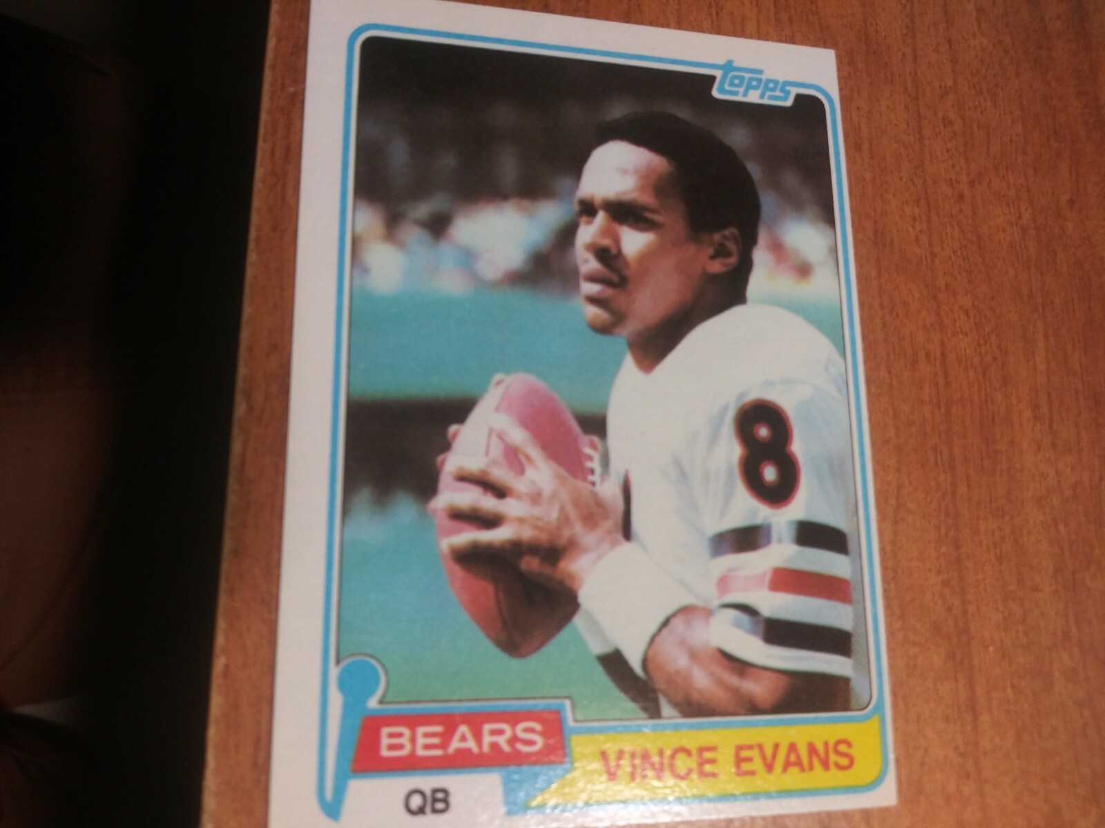 1981 TOPPS VINCE EVANS ROOKIE #11 BEARS SHARPE CARD | eBay