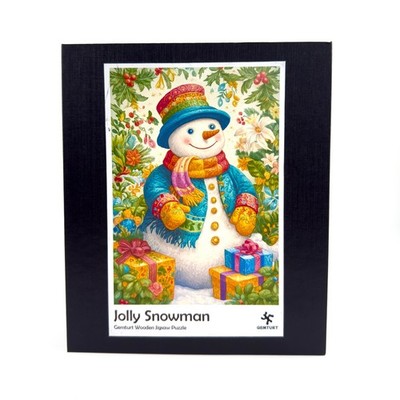 Jolly Snowman Wooden Jigsaw Puzzle: Unique Abstract Shapes, Art Gift | eBay