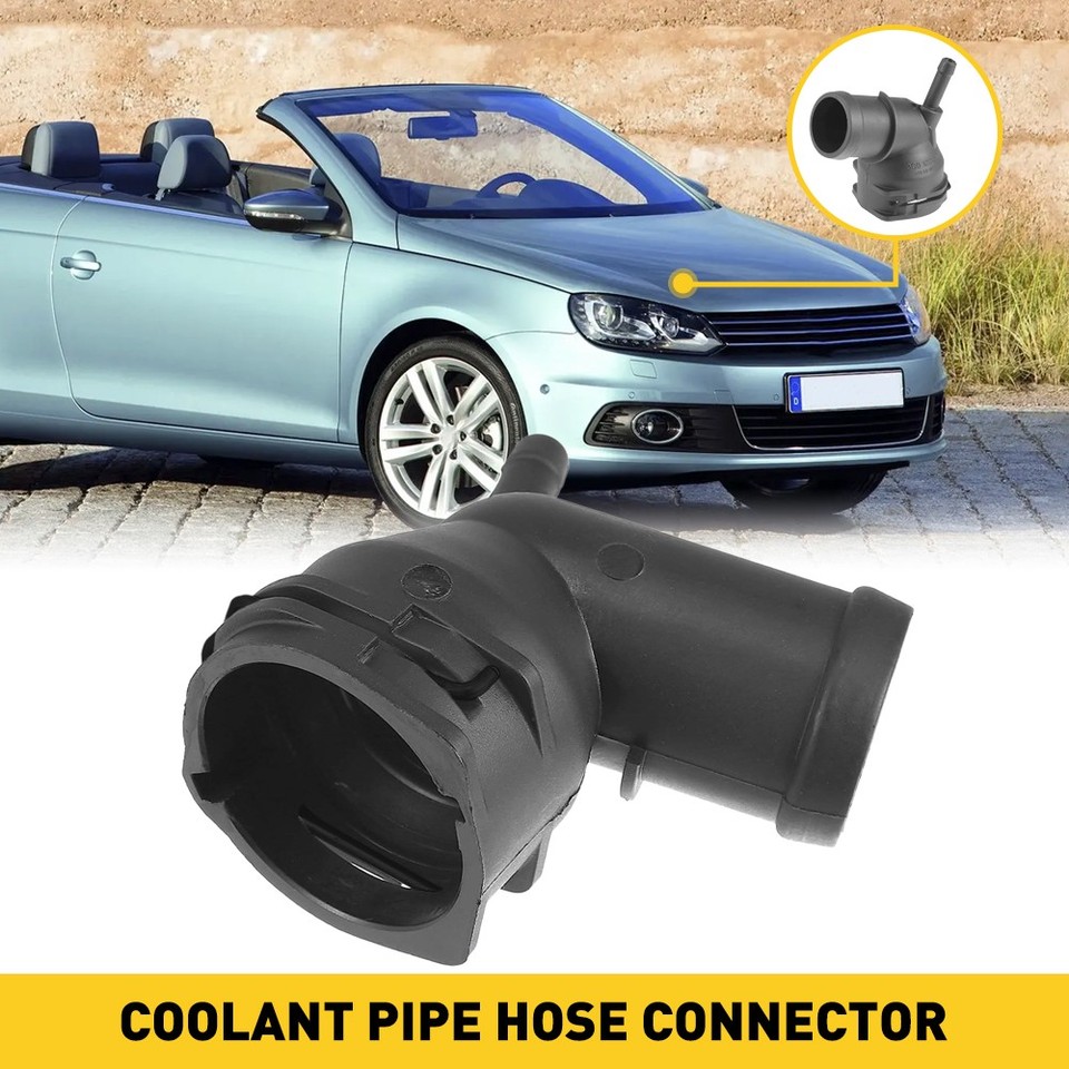 2SET Upper Radiator Coolant Pipe Hose Connector For VW Beetle For Audi ...