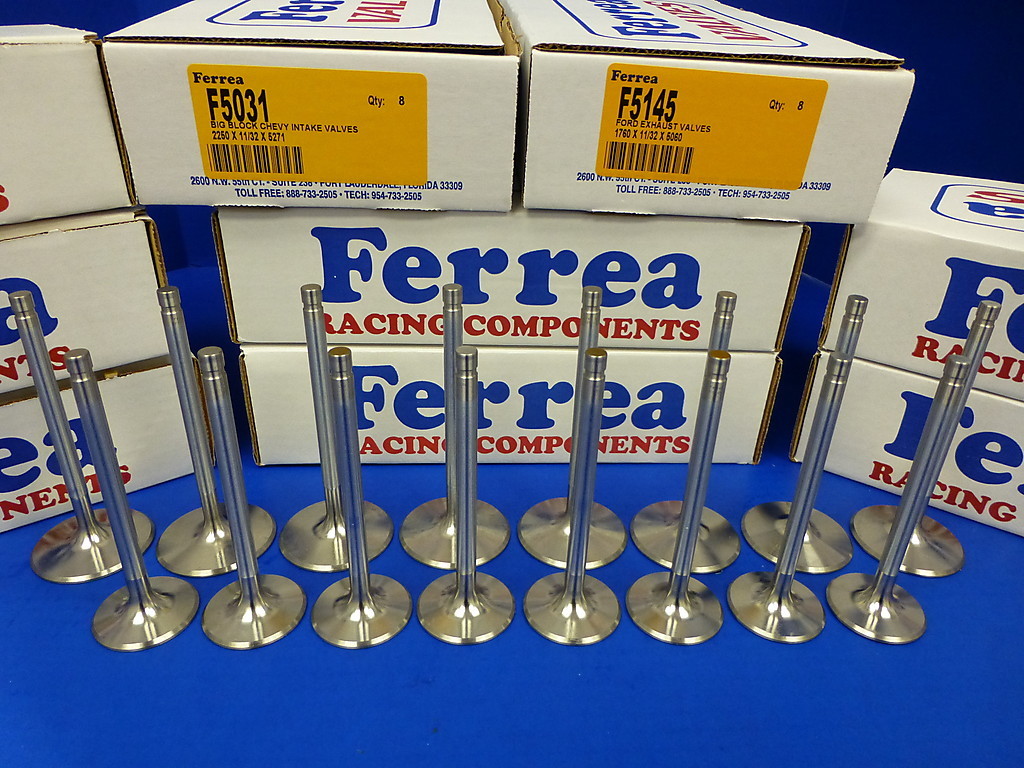 Ferrea Stainless Valves Ford Boss 302 351C 429 460 Intake & Exhaust 2. ...