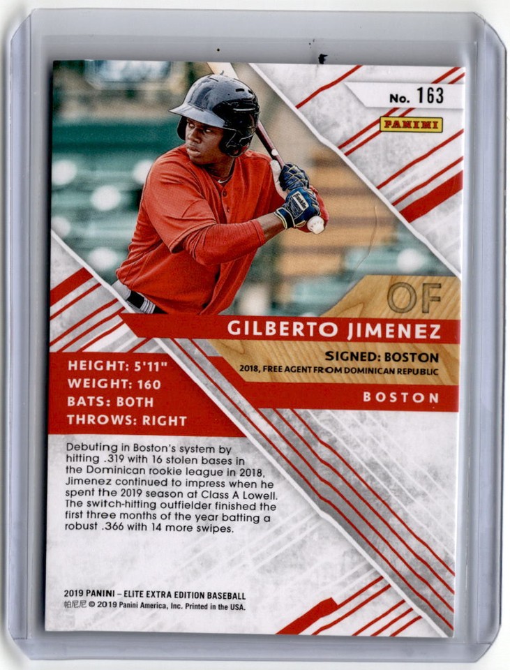 2019 Panini Elite Extra Edition #163 Gilberto Jimenez /999 | eBay